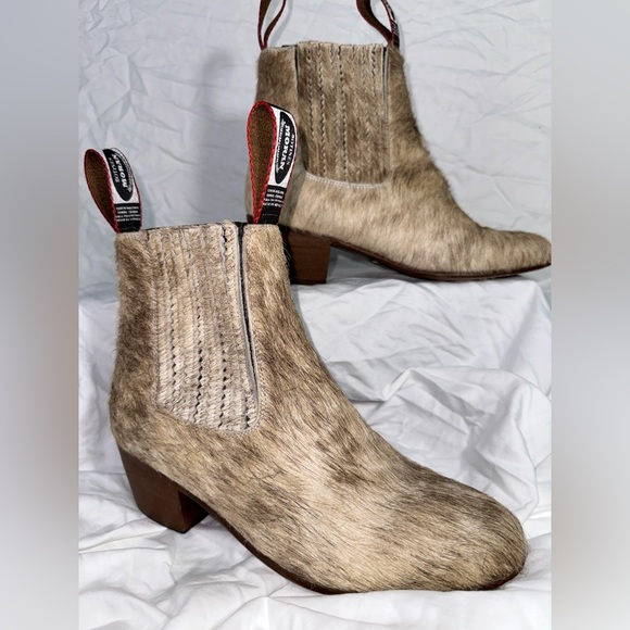 Vero Cuoio | Shoes | Hair On Hide Leather Western Cowboy Riding ...